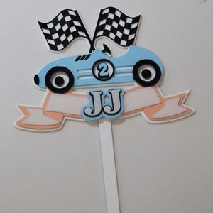 Vintage Race Cake Topper, Personalized With Name And/or Age, Choose ...