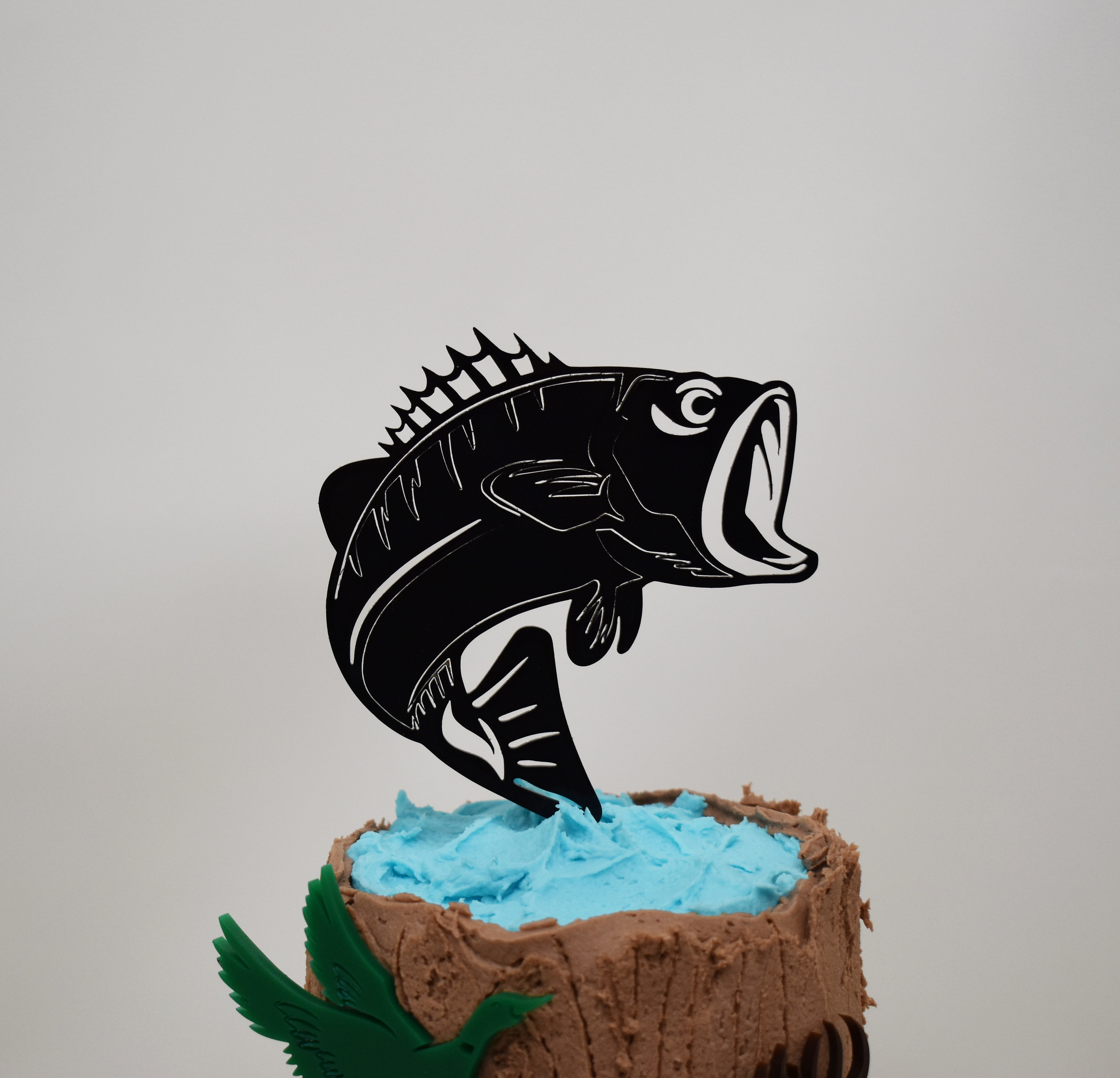 Bass Fish Cake Topper Choose Your Color Choose Your Size - Etsy