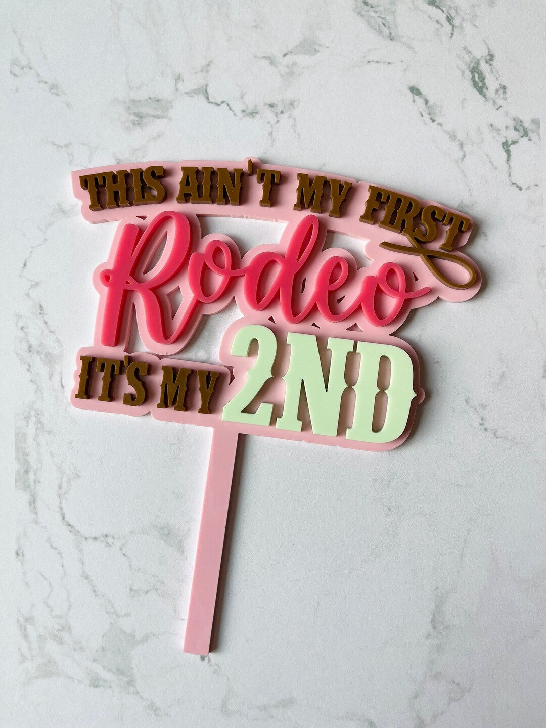 Rodeo Cake Topper, Not My First Rodeo, First Rodeo, Customizable, 2 ...