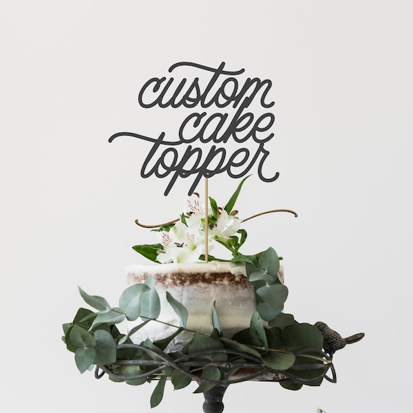 Custom Cake Topper - Etsy
