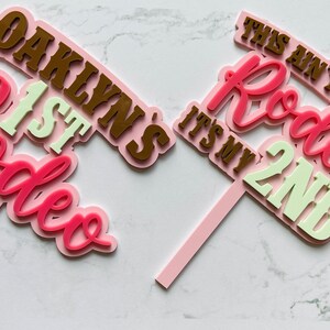 Rodeo Cake Topper, Not My First Rodeo, First Rodeo, Customizable, 2 ...