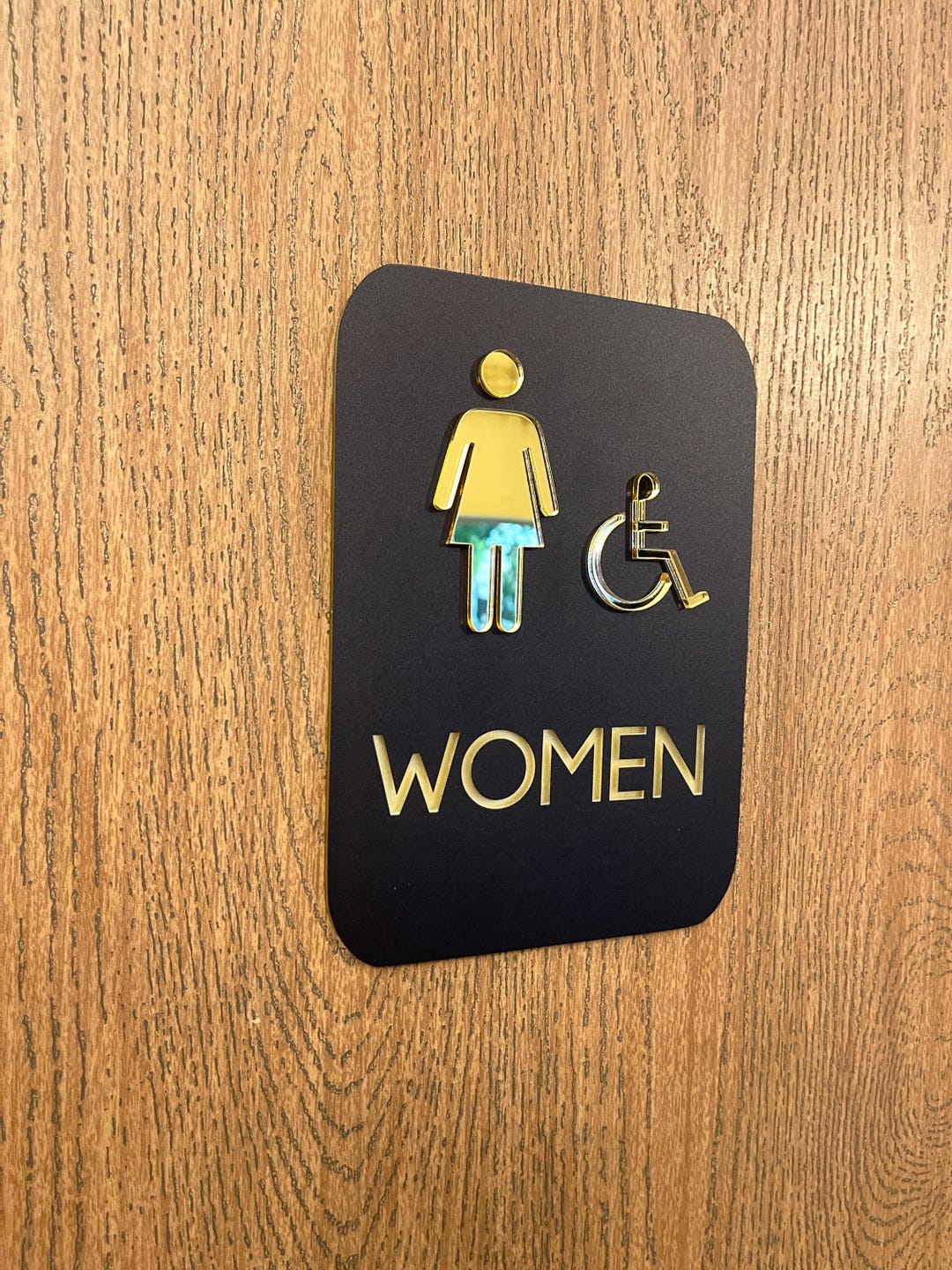 Custom Restroom Signage, Business Signage, Choose Your Colors, All ...