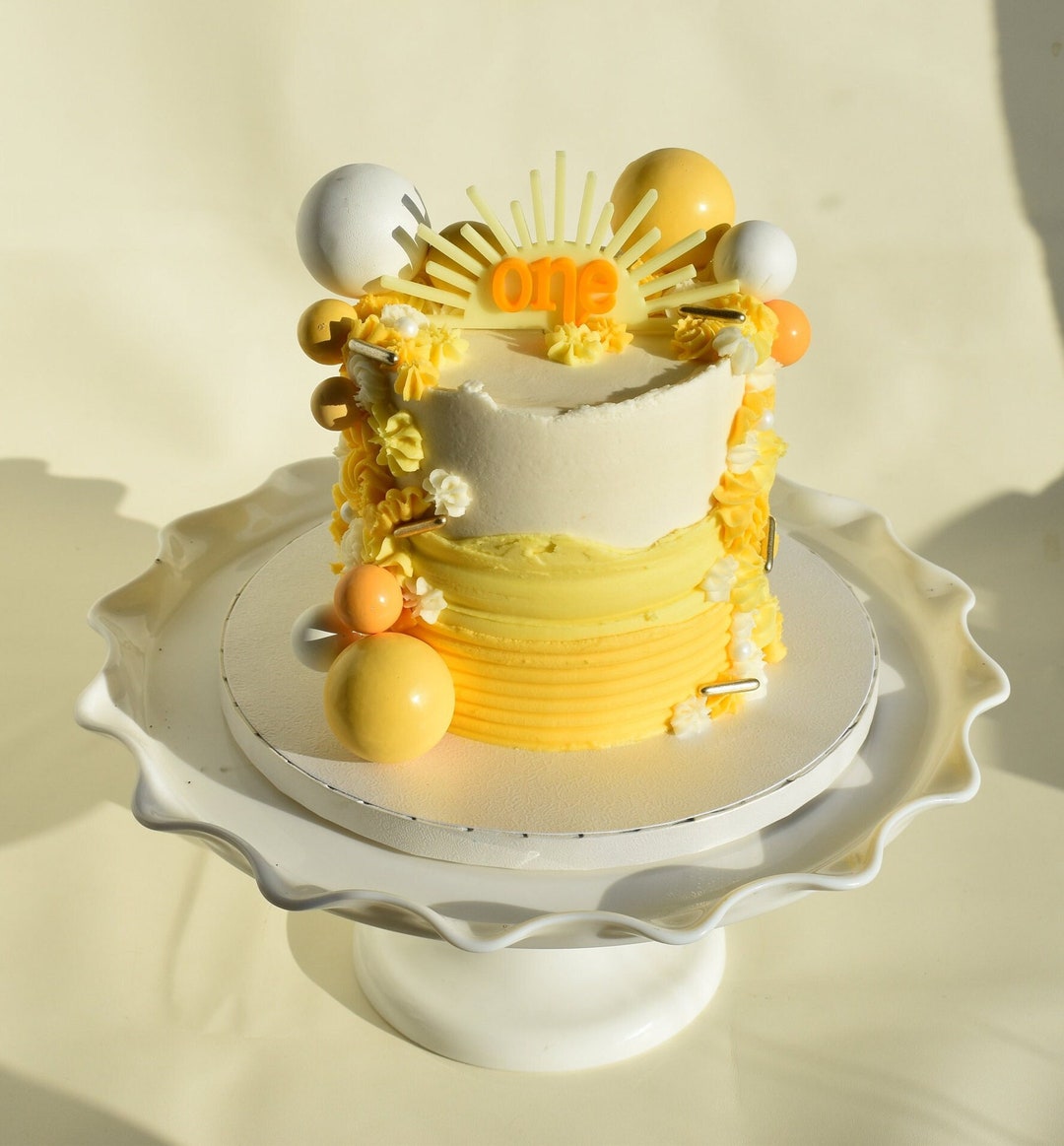 Sunny One Sunshine Cake Topper, Choose Your Age or Name, Size & Color ...