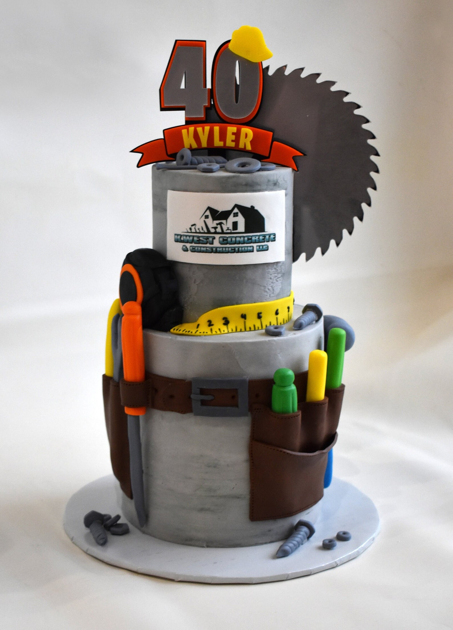 Construction Cake Topper, Birthday, Custom, Personalized Name & Age ...