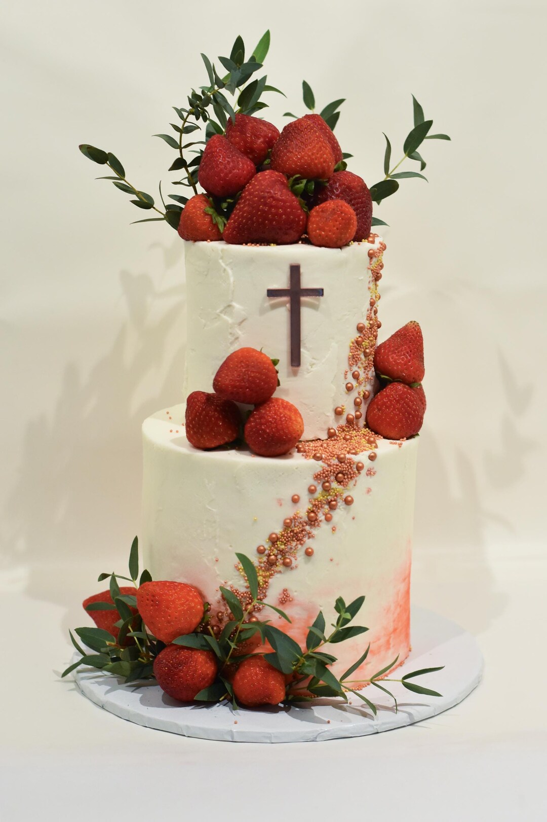 Cross Cake Charm, Cross Cake Topper, Baptism, Christening, Choose Your ...