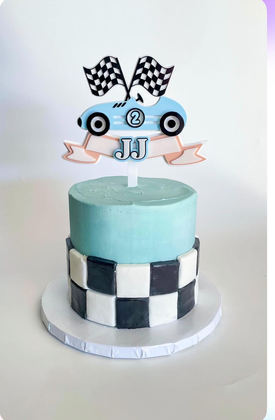 Vintage Race Cake Topper, Personalized With Name And/or Age, Choose ...