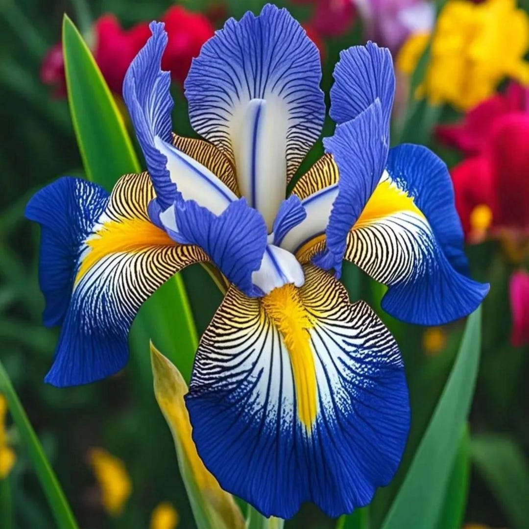 50 Sapphire Veil Iris Seeds Flower Plant (much Less Money Than Bulbs ...