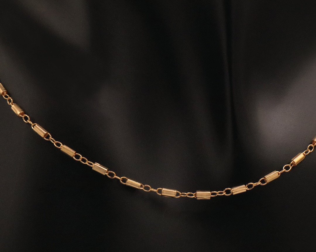Barrel Chain Necklace 14k Gold Filled Made to Be Worn Daily, Tarnish ...