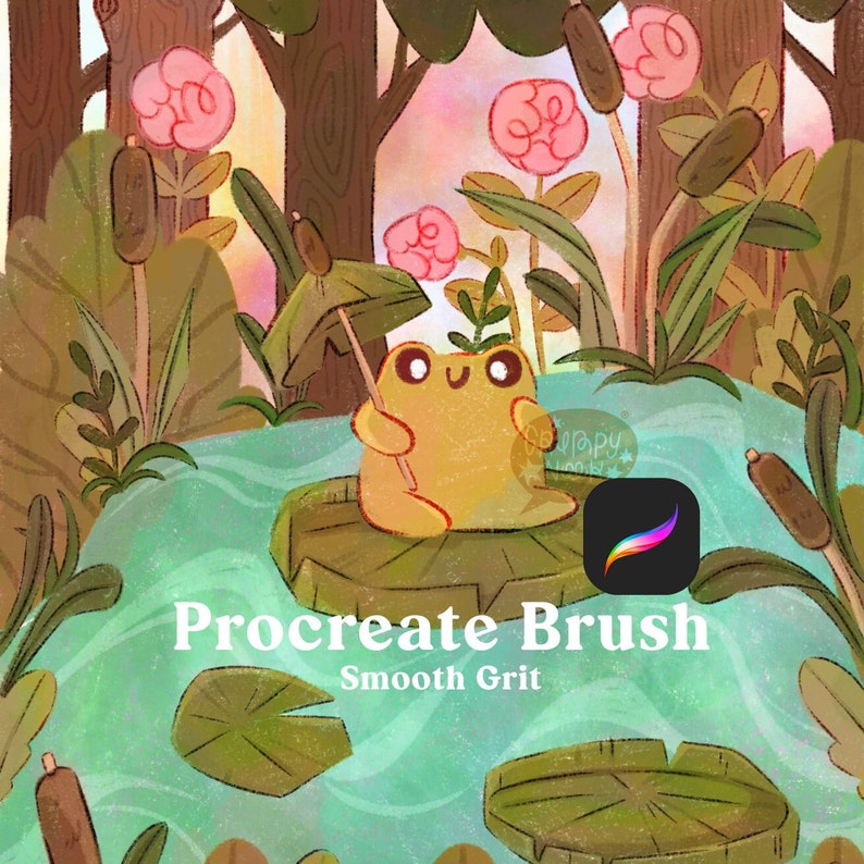 Procreate Brush : Smooth Grit by Maisah - Etsy