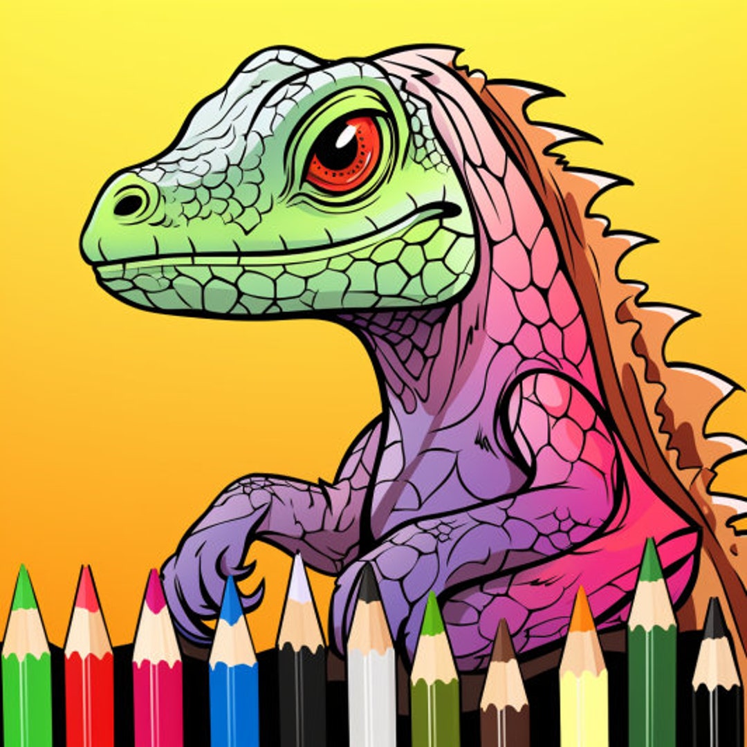 REPTILE COLORING PAGES High Quality Coloring Pages for Adults or Kids ...