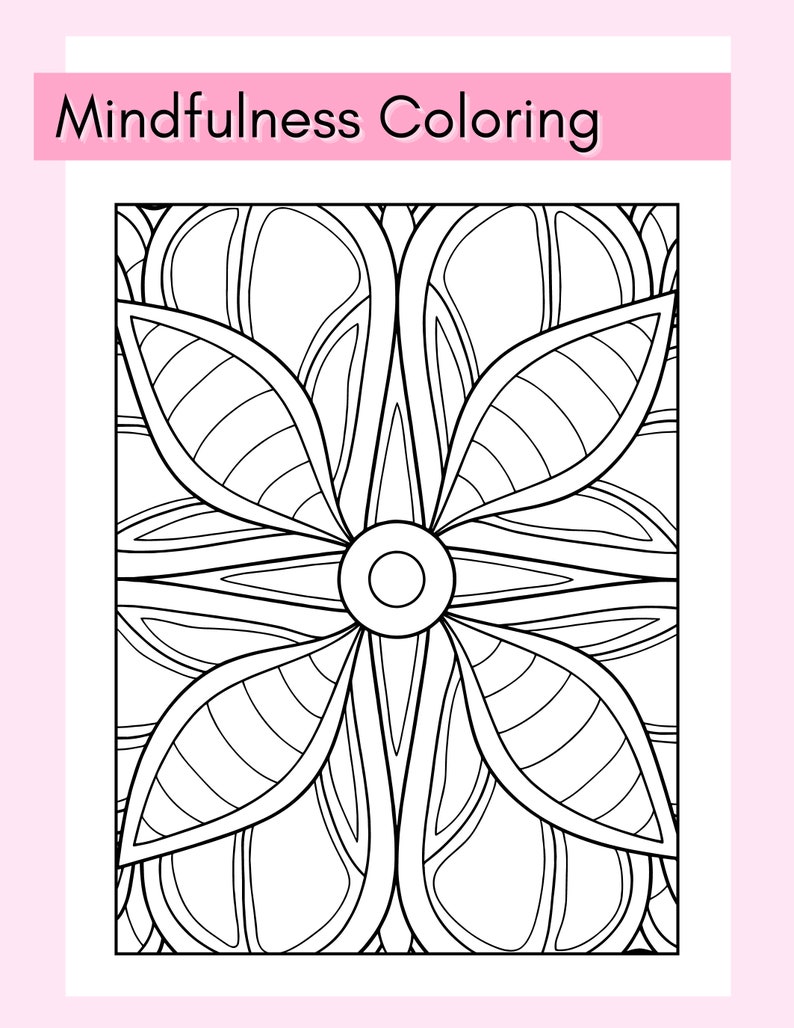 Mindful Colouring to Calm Your Brain: Coloring Book, for Relaxation and ...