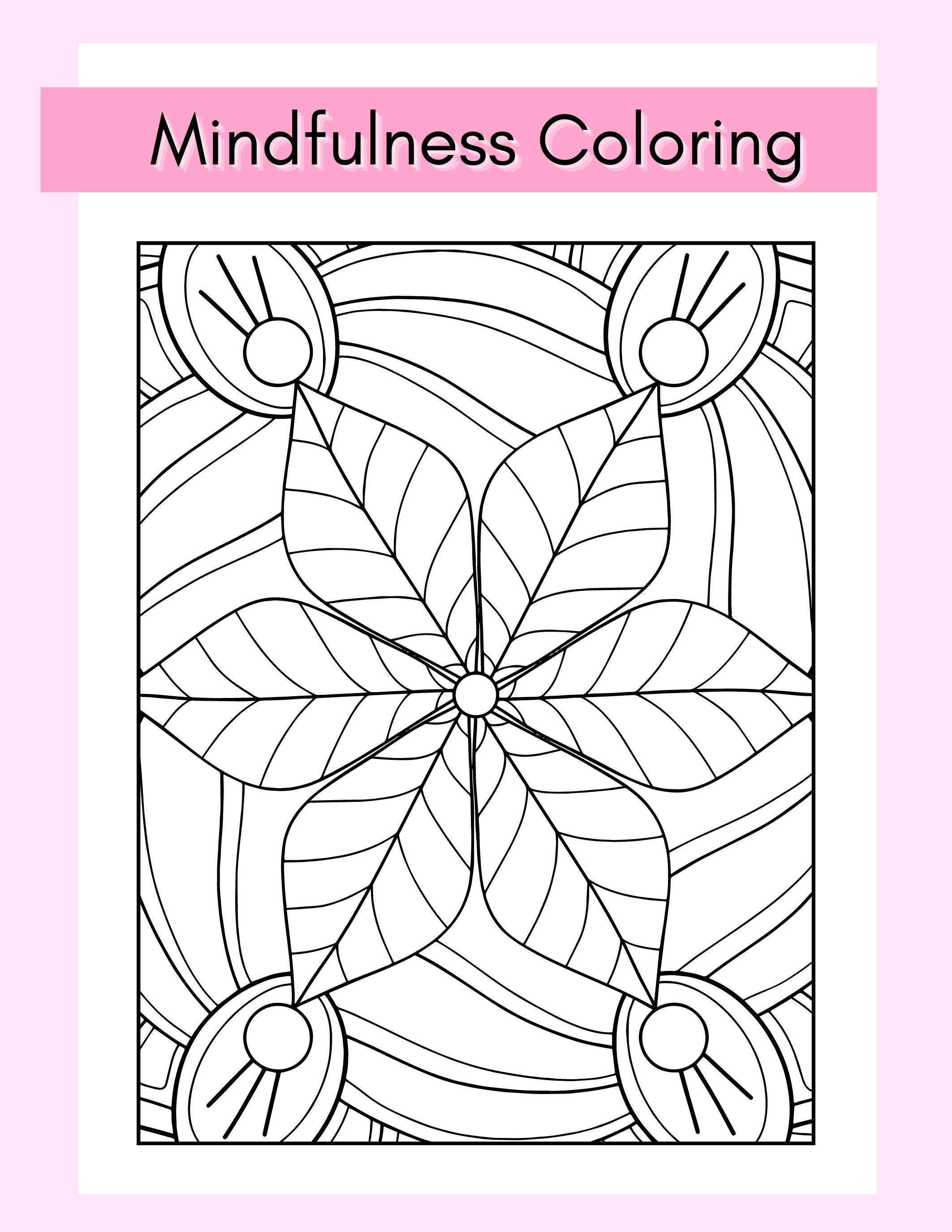 Mindful Colouring to Calm Your Brain: Coloring Book, for Relaxation and ...