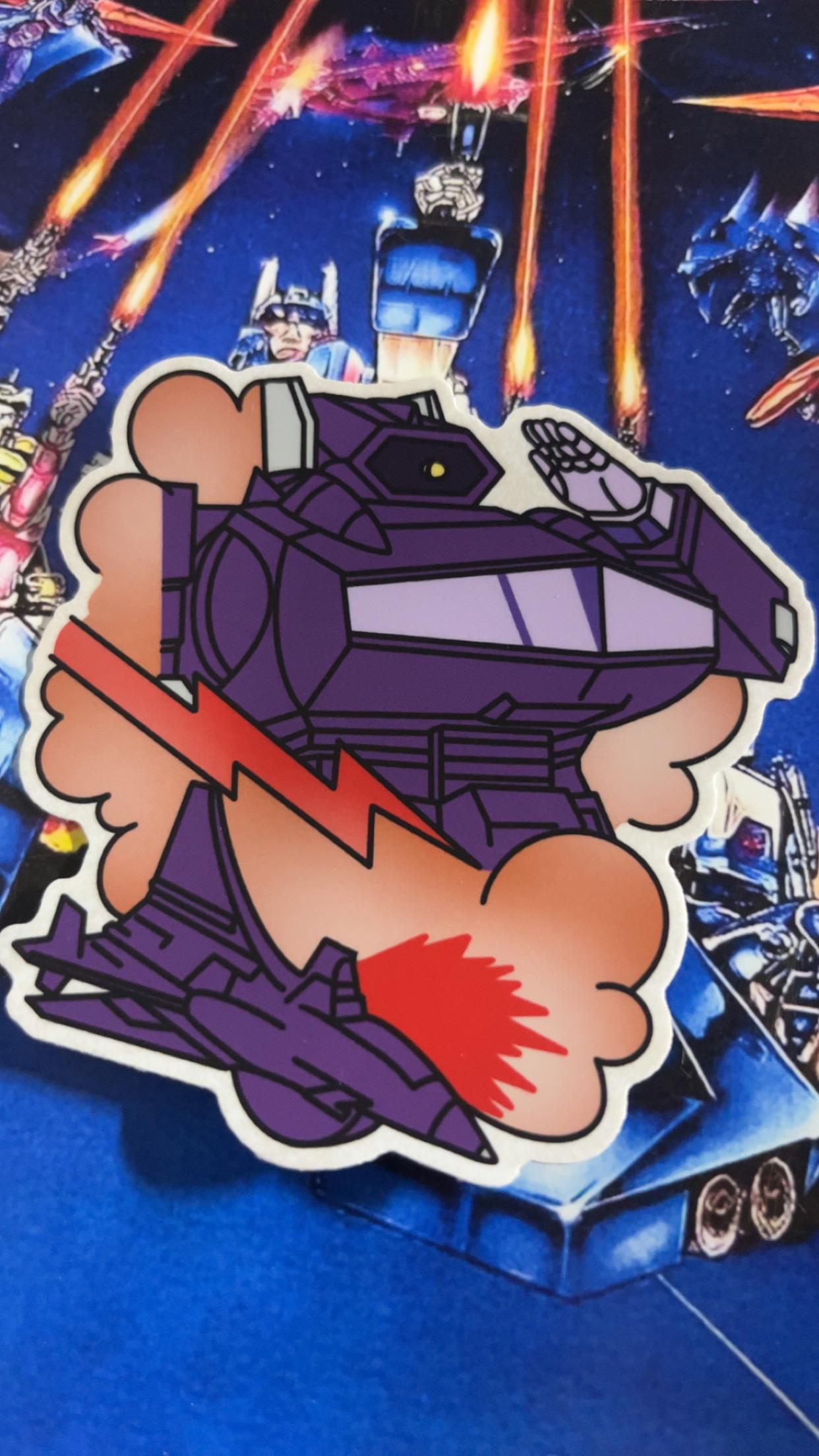 TRANSFORMERS STICKER | Shockwave Sticker | Decepticon Sticker - Etsy