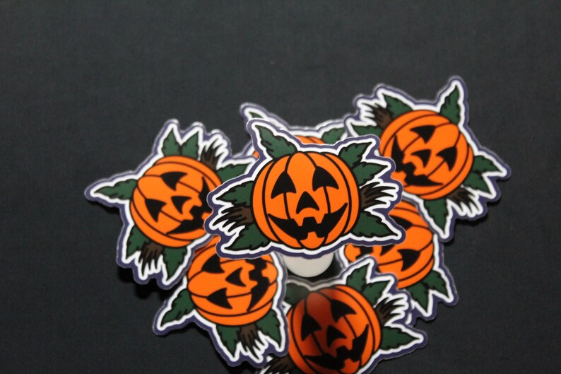 ITS ALWAYS SPOOKY Pumpkin Sticker | Jack O Lantern Sticker | Halloween ...
