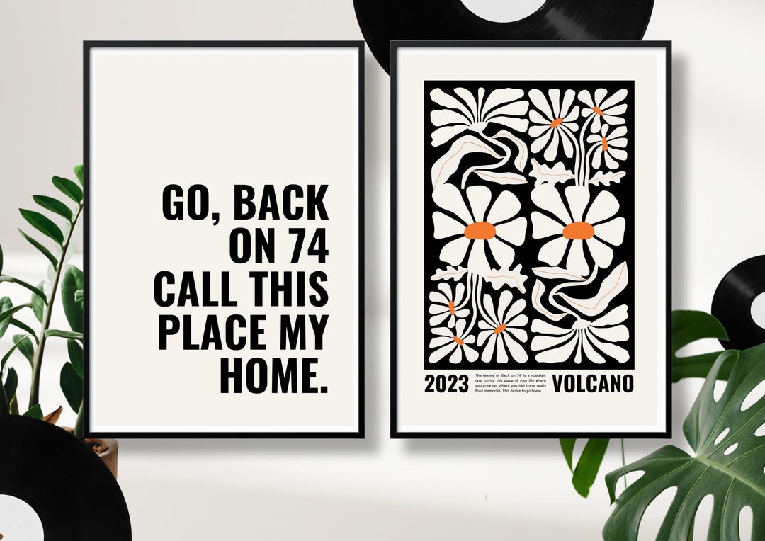 INSTANT DOWNLOAD | Back on 74 Print | Lyrics Dance | Trendy Art ...