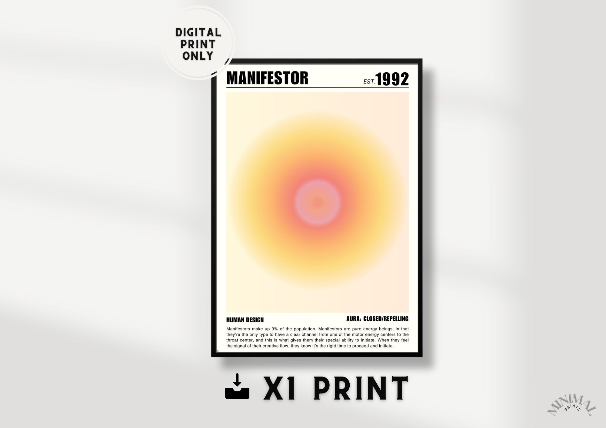 INSTANT DOWNLOAD | Human Design Manifesto Print | Definition Wall Art ...