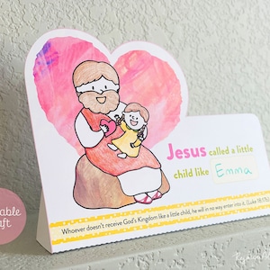 Jesus and the Children Craft, Sunday School Printable, Christian Kids ...