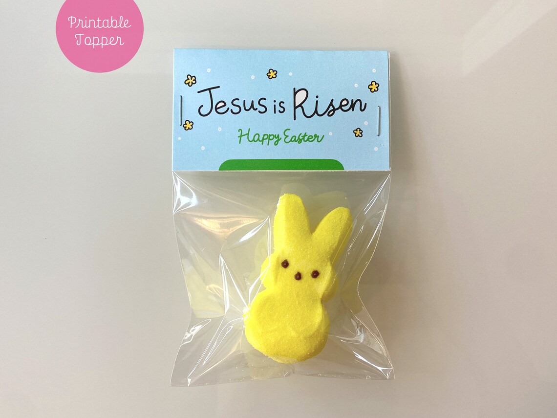 Jesus is Risen Easter Treat Bag Toppers, He is Risen Easter Topper ...