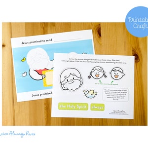 Holy Spirit Craft, Pentecost Craft, Sunday School Printable, Christian ...