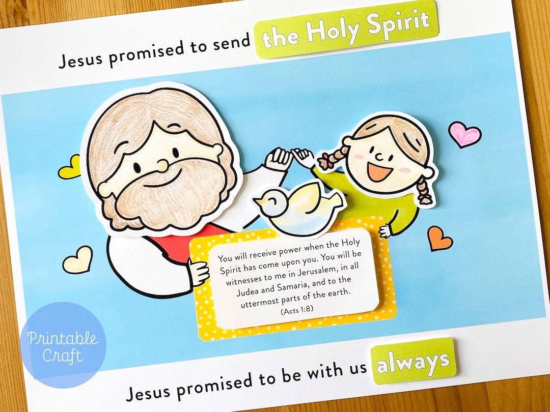 Holy Spirit Craft, Pentecost Craft, Sunday School Printable, Christian ...