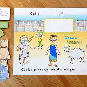 Jonah & Nineveh Craft, Repentance, Sunday School Printable, Christian ...