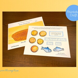 Jesus Feeds 5000 Craft, Five Loaves and Two Fish, Sunday School ...