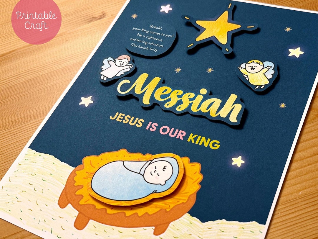 Printable Christmas Craft for Kids, Sunday School Christian Children ...