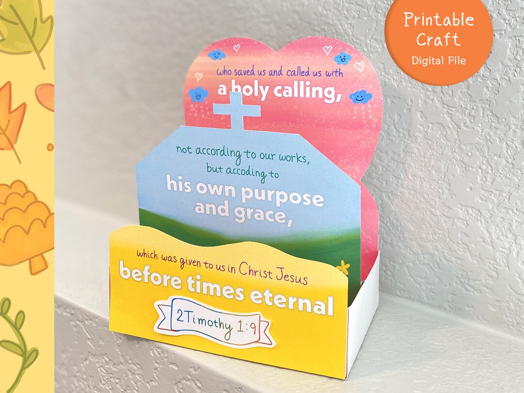 Gods Holy Calling Craft Printable Sunday School Sunday - Etsy