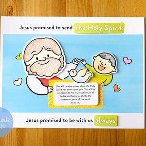 Holy Spirit Craft, Pentecost Craft, Sunday School Printable, Christian ...