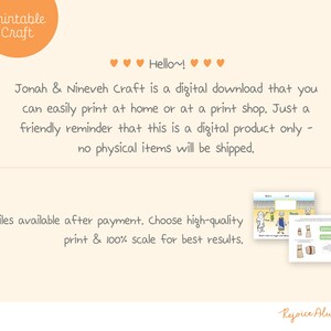 Jonah & Nineveh Craft, Repentance, Sunday School Printable, Christian ...