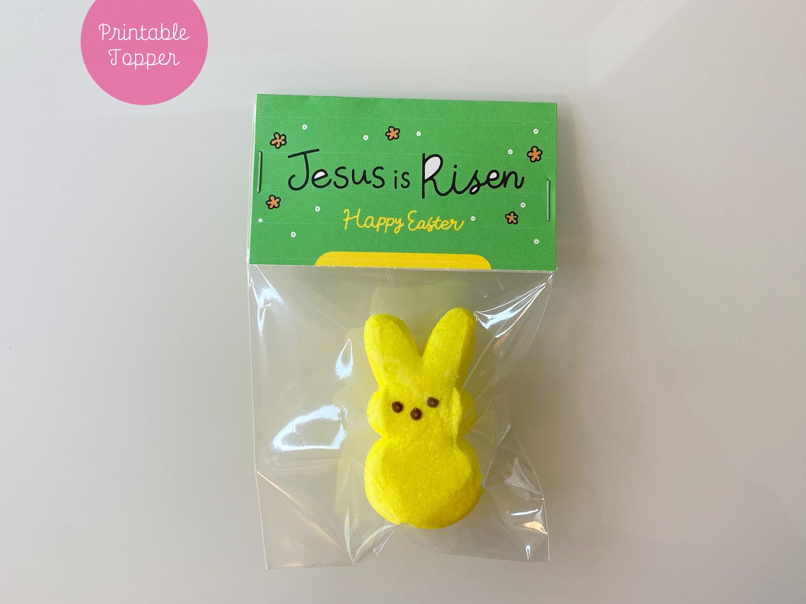 Jesus is Risen Easter Treat Bag Toppers, He is Risen Easter Topper ...