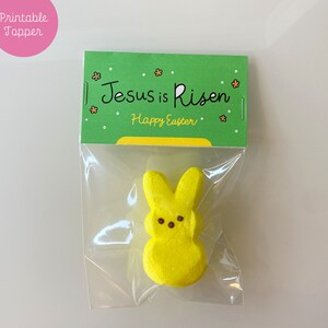Jesus is Risen Easter Treat Bag Toppers, He is Risen Easter Topper ...