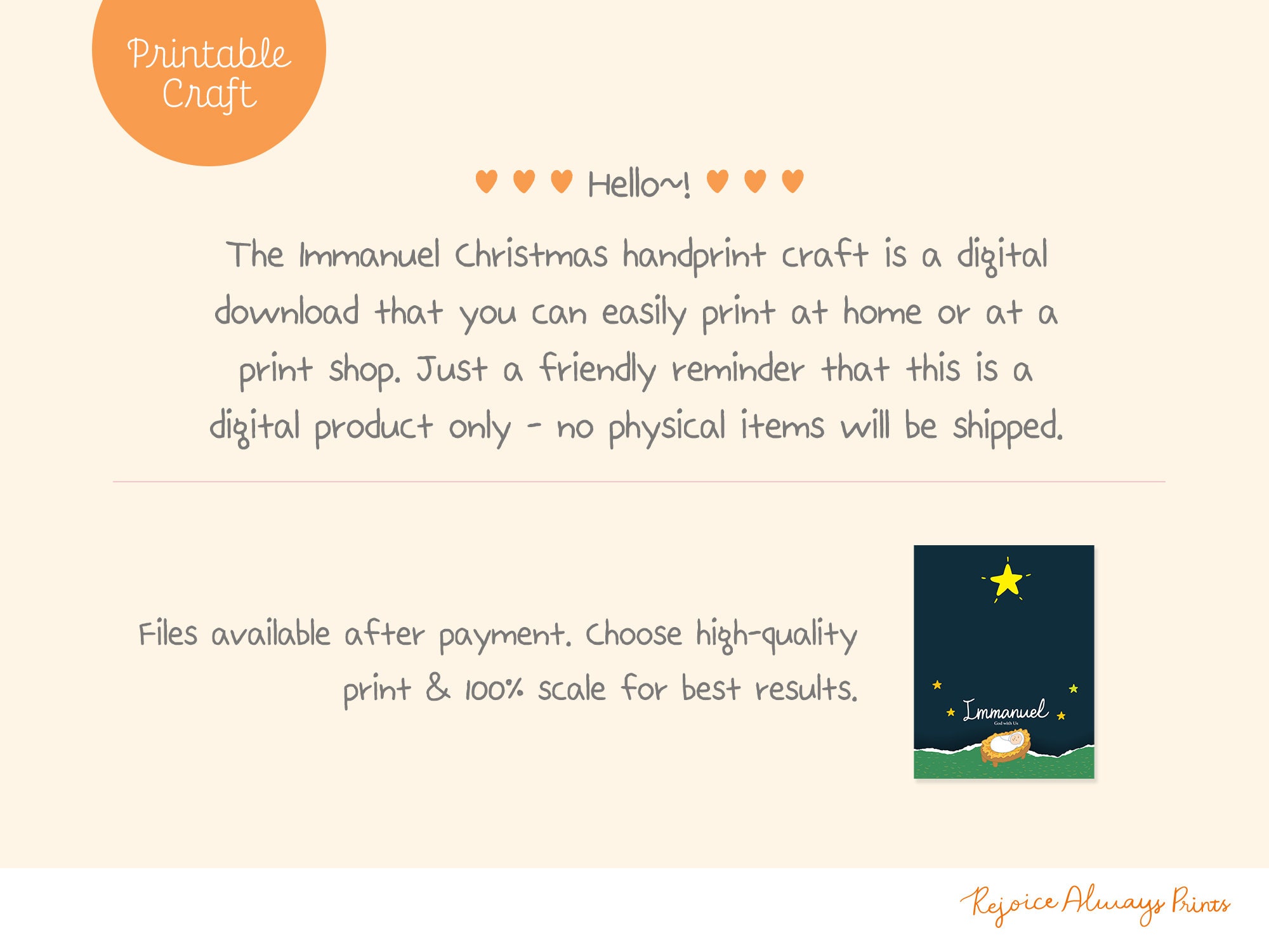 Christmas Nativity Handprint Art, Sunday School Craft, Baby's Handprint ...