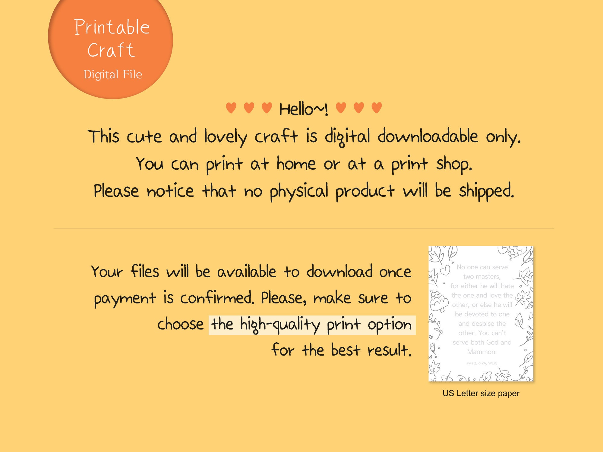 Love God Bible Verse Coloring Craft | Sunday School Lesson | Matt 6:24 ...