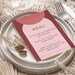 Pink Menu Template, Modern Menu Template, Bachelorette Menu, Wedding ...