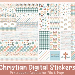 Christian Digital Planner Stickers: Faith Journaling (goodnotes, PNG ...