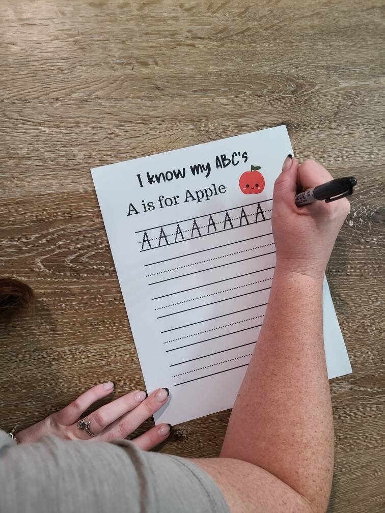 I Know My Abcs Worksheet Preschool Abcs Downloadable Student Worksheet ...