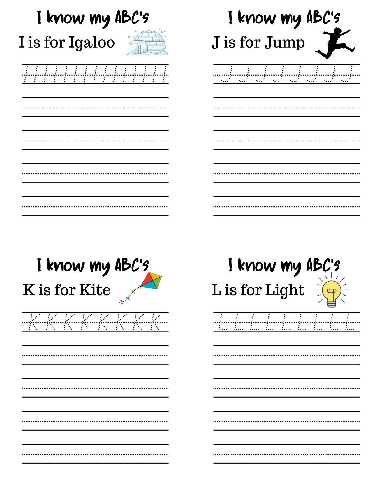 I Know My Abcs Worksheet Preschool Abcs Downloadable Student Worksheet ...