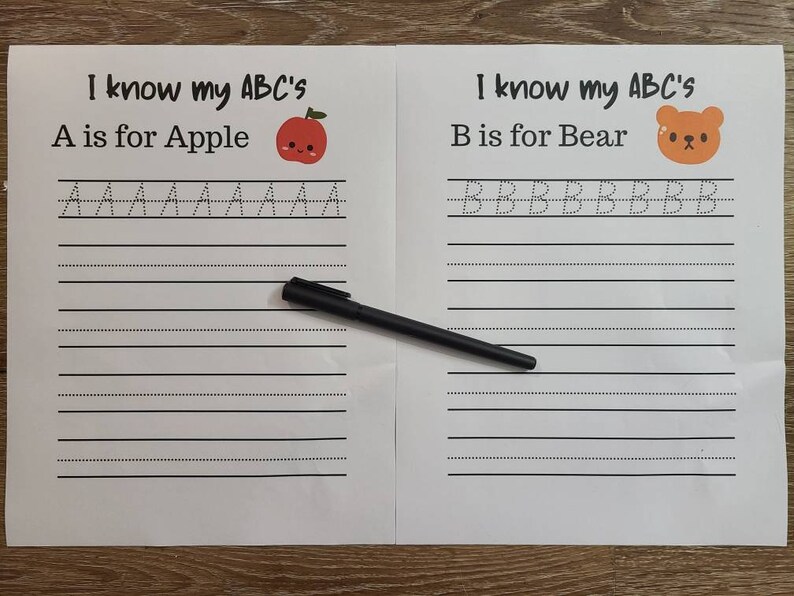 I Know My Abcs Worksheet Preschool Abcs Downloadable Student Worksheet ...