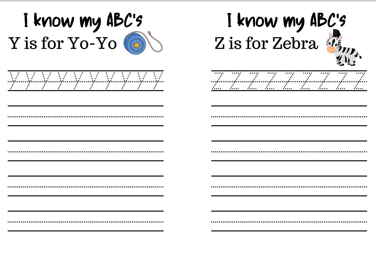 I Know My Abcs Worksheet Preschool Abcs Downloadable Student Worksheet ...