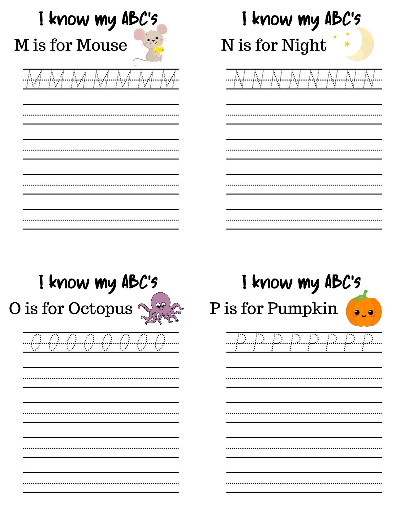 I Know My Abcs Worksheet Preschool Abcs Downloadable Student Worksheet ...