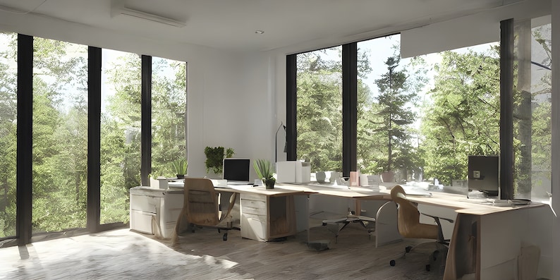 Rustic Home Office in Mountains | Zoom Backgrounds | Virtual Backdrop ...