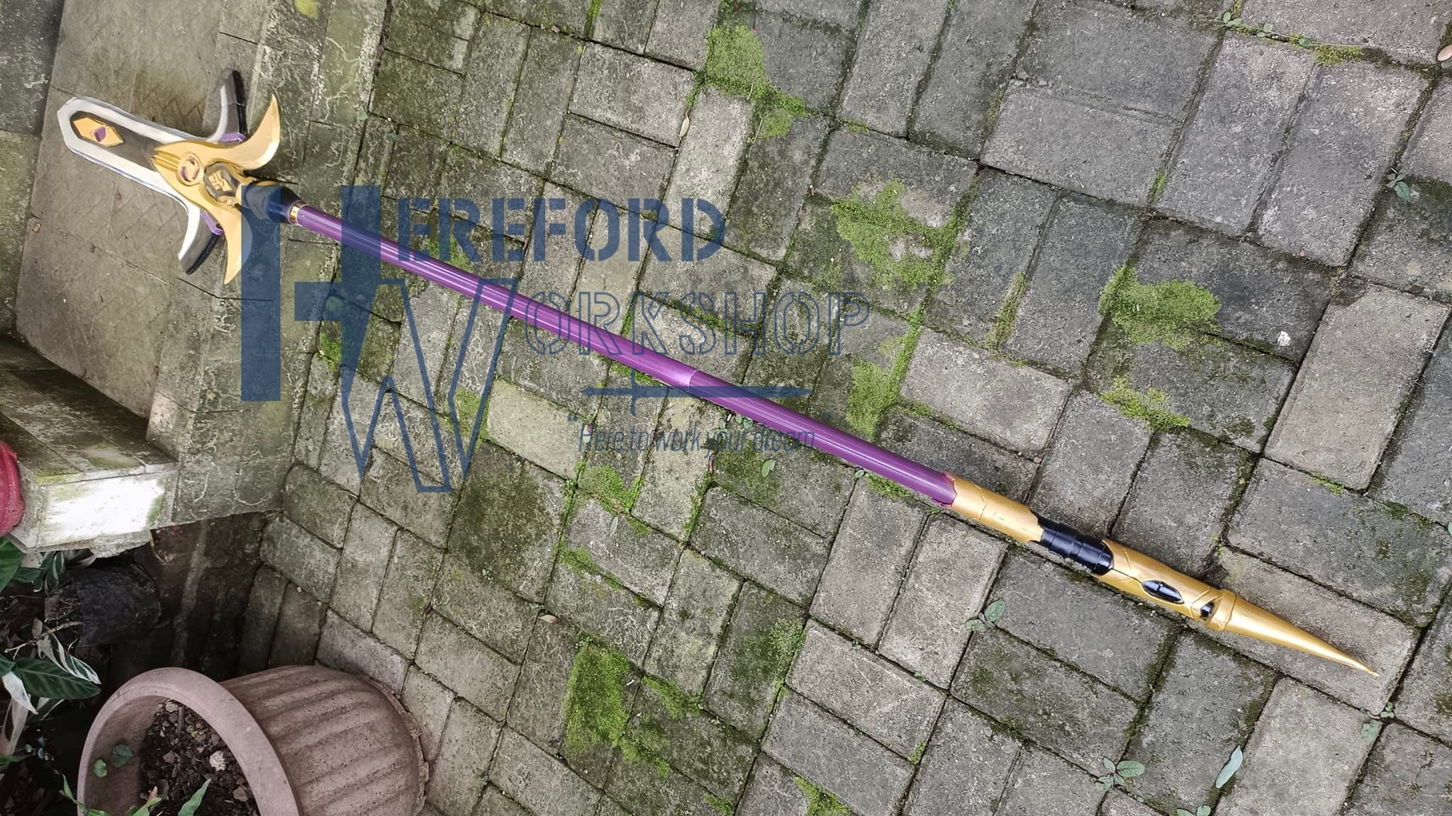 Genshin Impact Kitain Cross Spear Polearm for Cosplay or Decoration ...