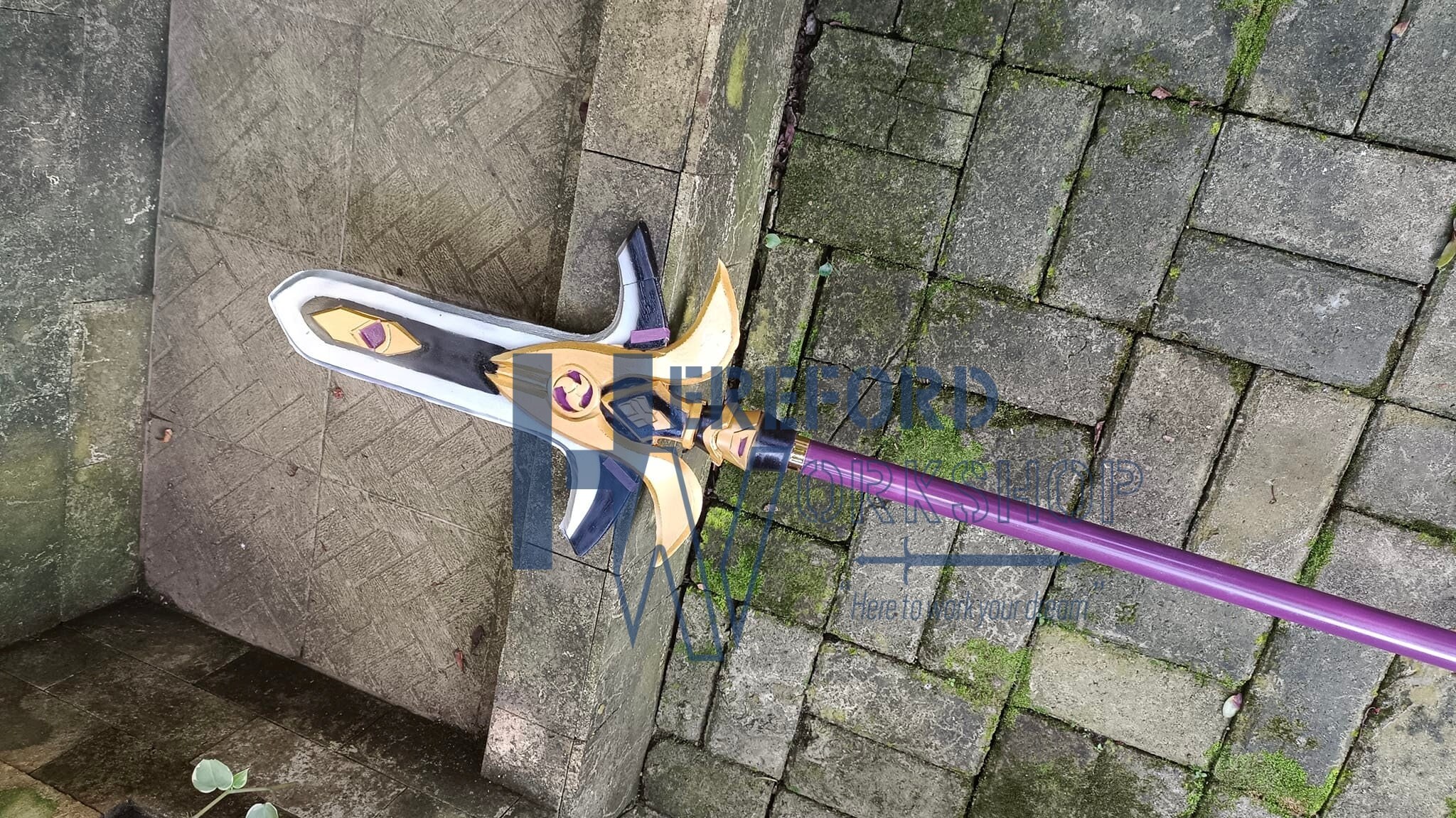 Genshin Impact Kitain Cross Spear Polearm for Cosplay or Decoration ...