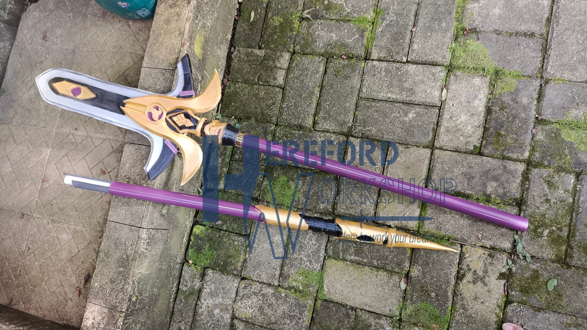 Genshin Impact Kitain Cross Spear Polearm for Cosplay or Decoration ...