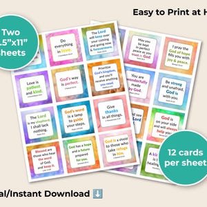 Scripture Cards, Bible Verse Lunchbox Notes, Encouragement and ...