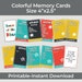 Books of the Bible Poster & Memory Cards – Christian Printable for Kids ...