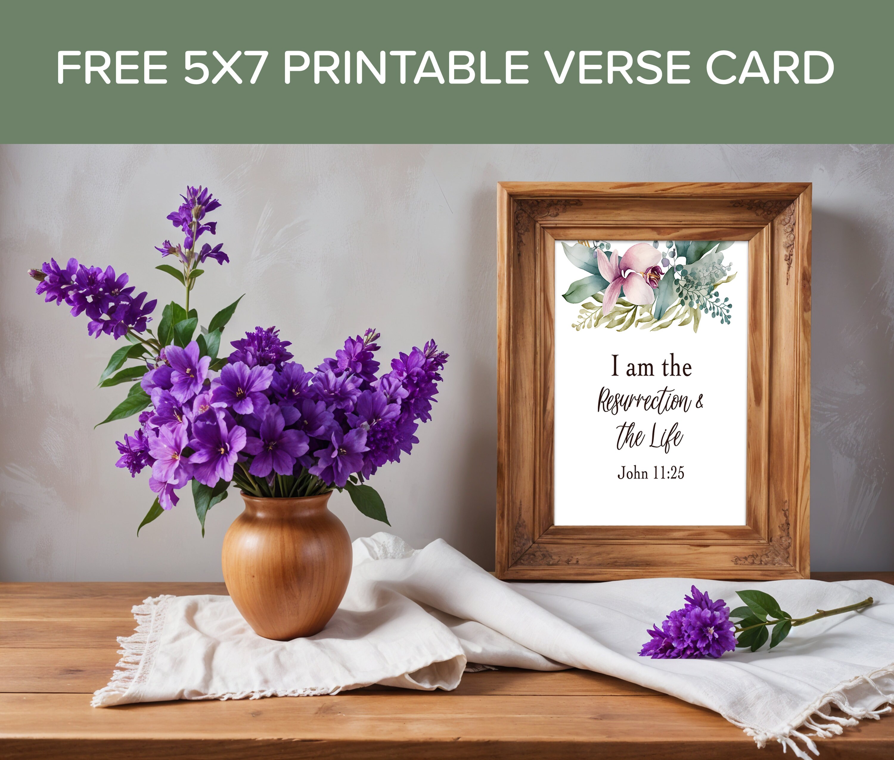 Printable Bible Verse Bookmarks Set of Seven - the I Am Statements of ...