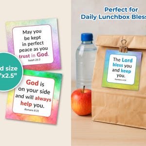 Scripture Cards, Bible Verse Lunchbox Notes, Encouragement and ...