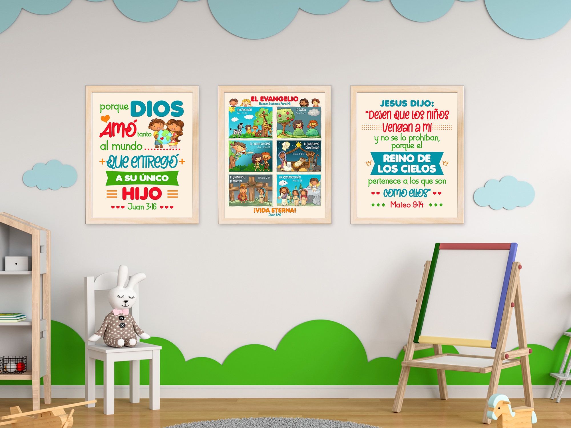 Posters Cristianos Del Evangelio Para Niños, Descarga Instantánea ...